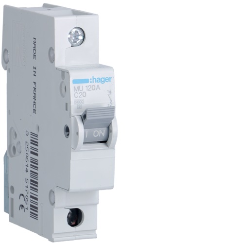 MCB 1P 20A 6kA Type C - MU120A | Makel.vn